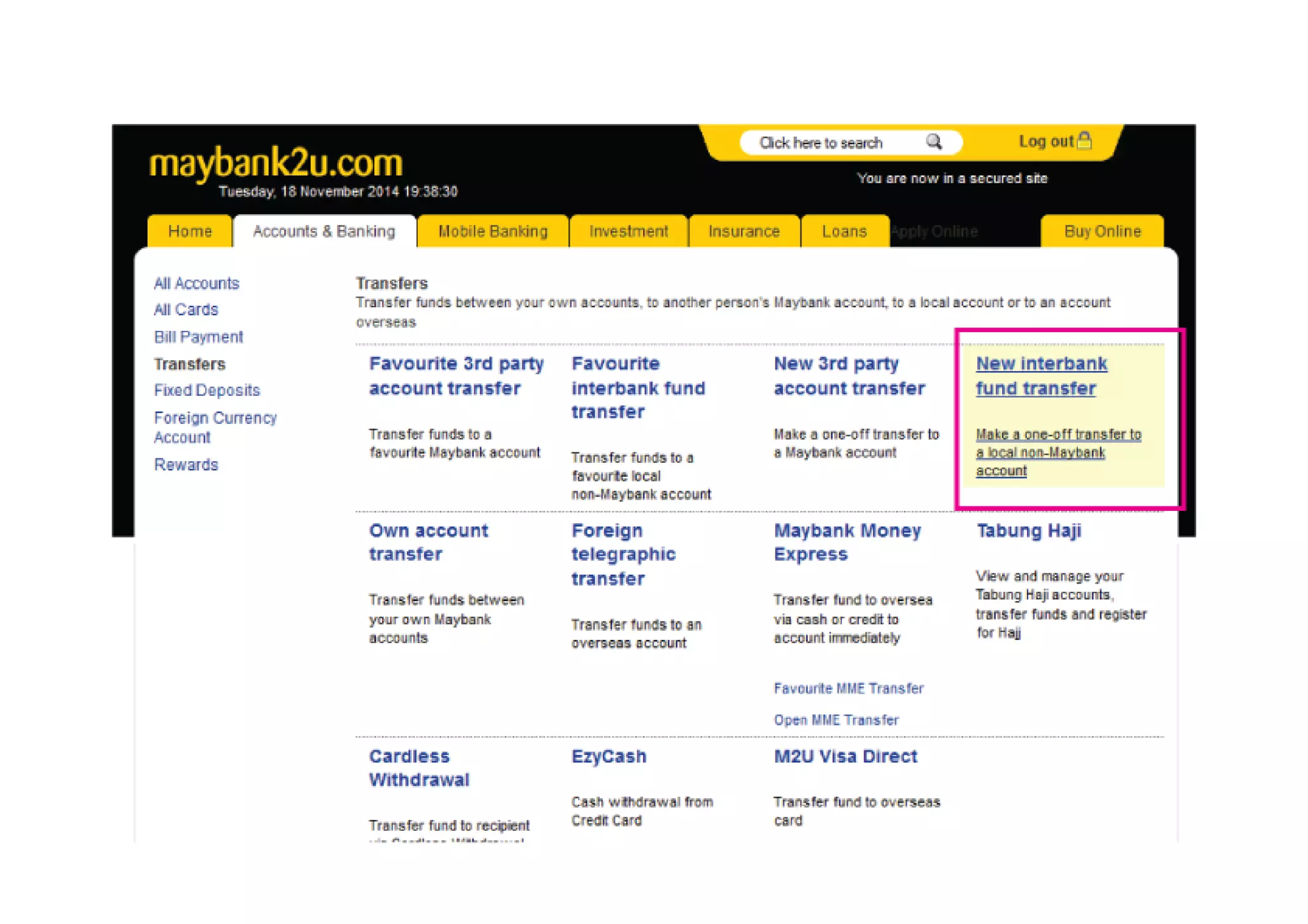 MayBank GIRO Interbank Transfer Guide | PDF