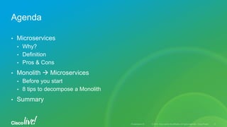 DEVNET-1142 Decomposing Monolithic Applications to Microservices | PPT