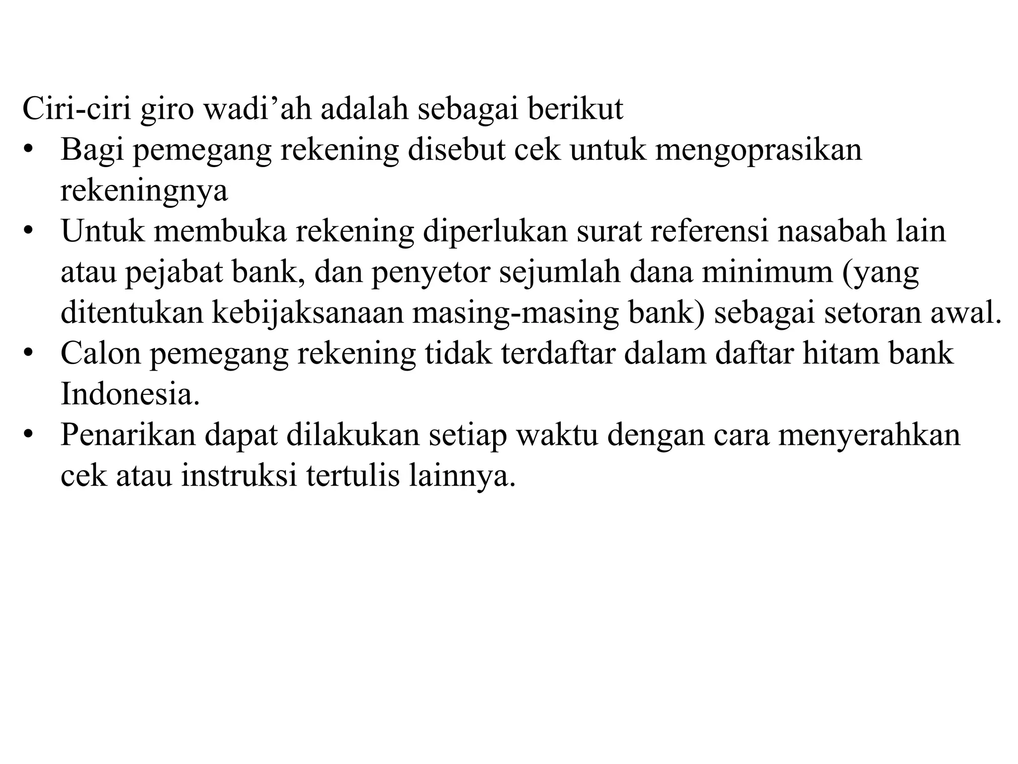 Giro wadiah teori dan tata cara perhtiungan giro wadiah | PPT