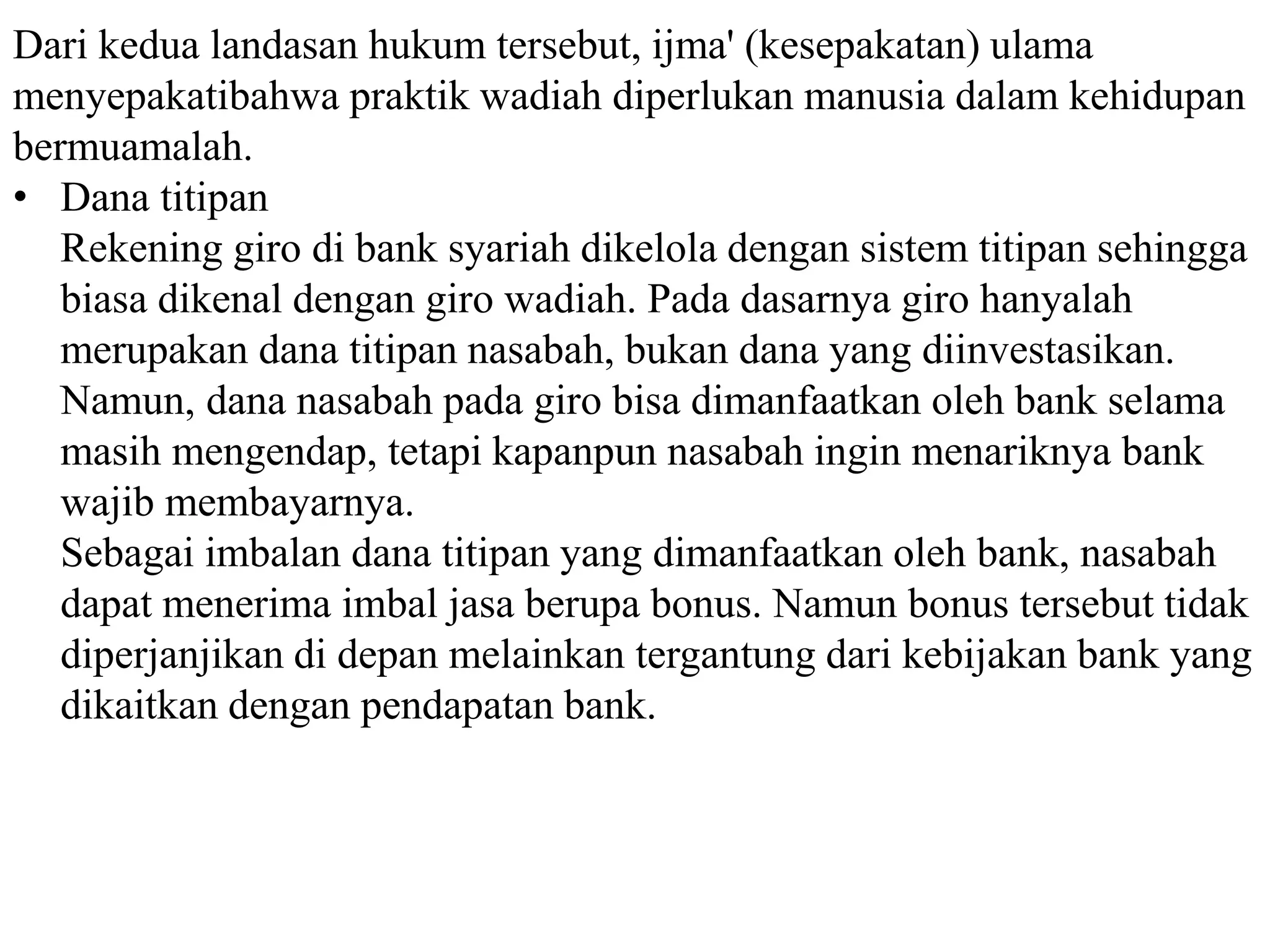 Giro wadiah teori dan tata cara perhtiungan giro wadiah | PPT