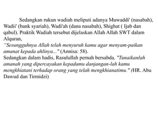 Giro wadiah teori dan tata cara perhtiungan giro wadiah | PPT