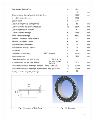 Girth flange load calculation using by fea techniques | PDF