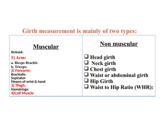 MEASUREMENT OF MUSCLE GIRTH PPT | PPTX