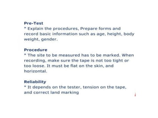 MEASUREMENT OF MUSCLE GIRTH PPT | PPTX