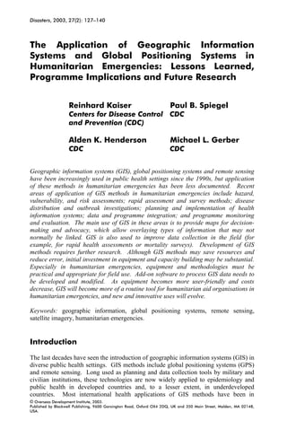 Gis application to the projects | PDF | Geography | Science