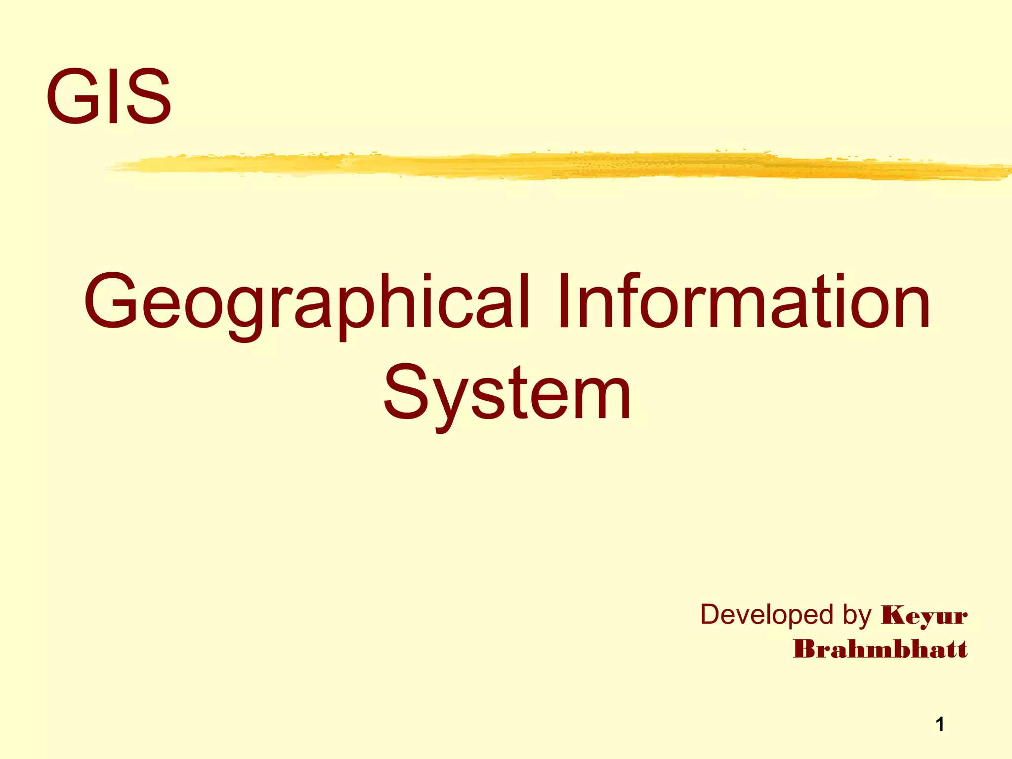 GIS presentation | PPT