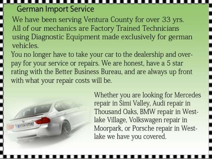 German Auto Repair Simi Valley | Mercedes Repair Simi Valley
