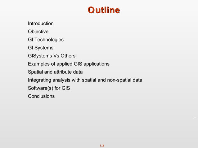 Introduction to GIS systems | PPT | Databases | Computer Software and Applications