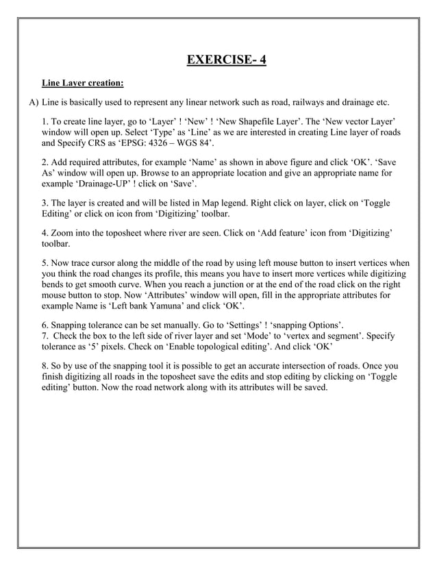 Geographical Information System (GIS) Georeferencing and Digitization ...