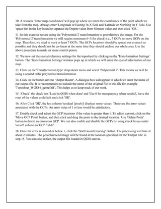 Geographical Information System (GIS) Georeferencing and Digitization ...