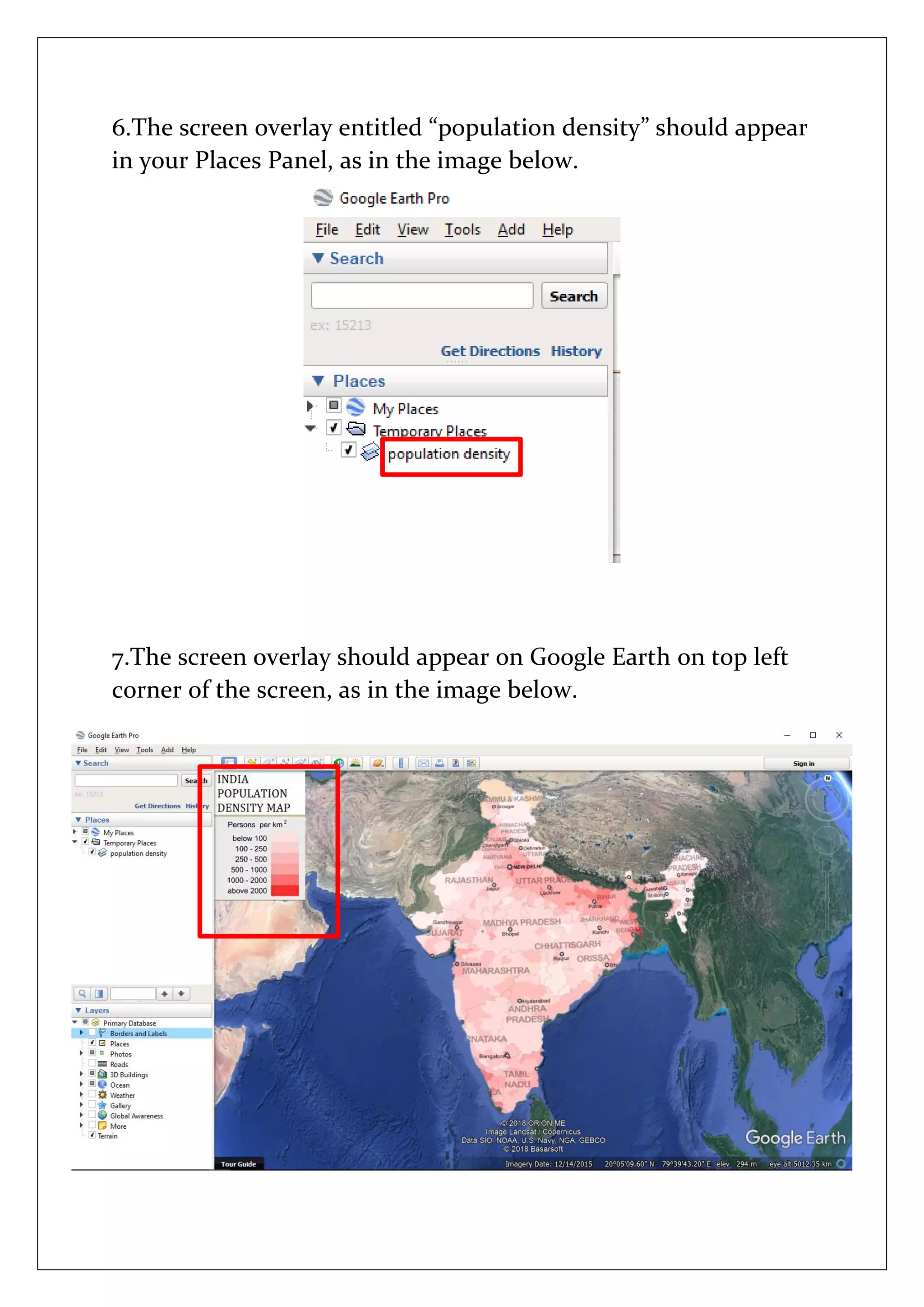 GIS - google earth -placemark - image overlay - screen overlay | PDF