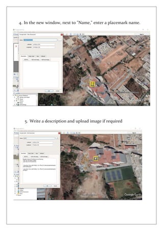 GIS - google earth -placemark - image overlay - screen overlay | PDF
