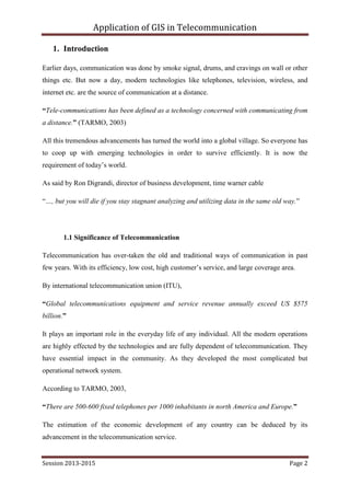 Gis in telecomm | PDF