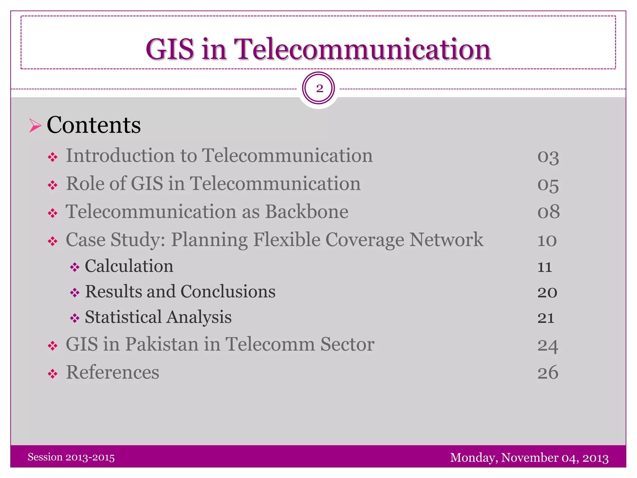 Gis in telecomm ppt | PDF