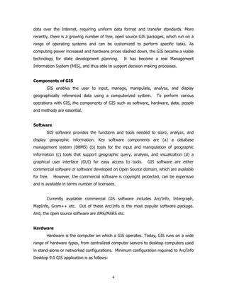 gis based document for apparture radar analysis | PDF