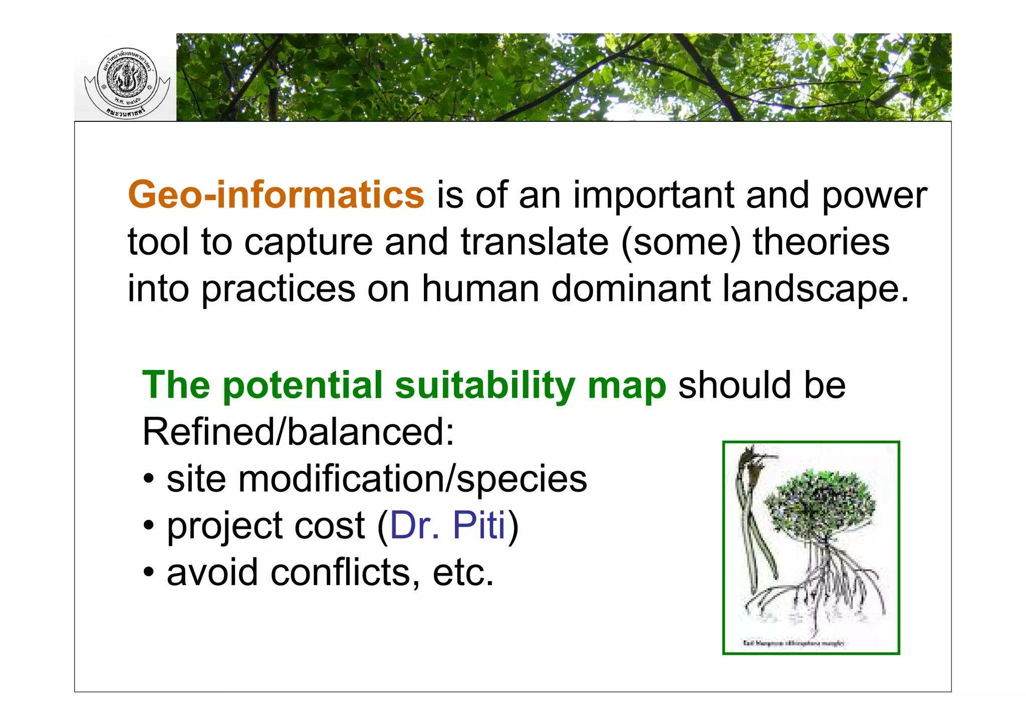 GIS and landscape Restoration | PDF
