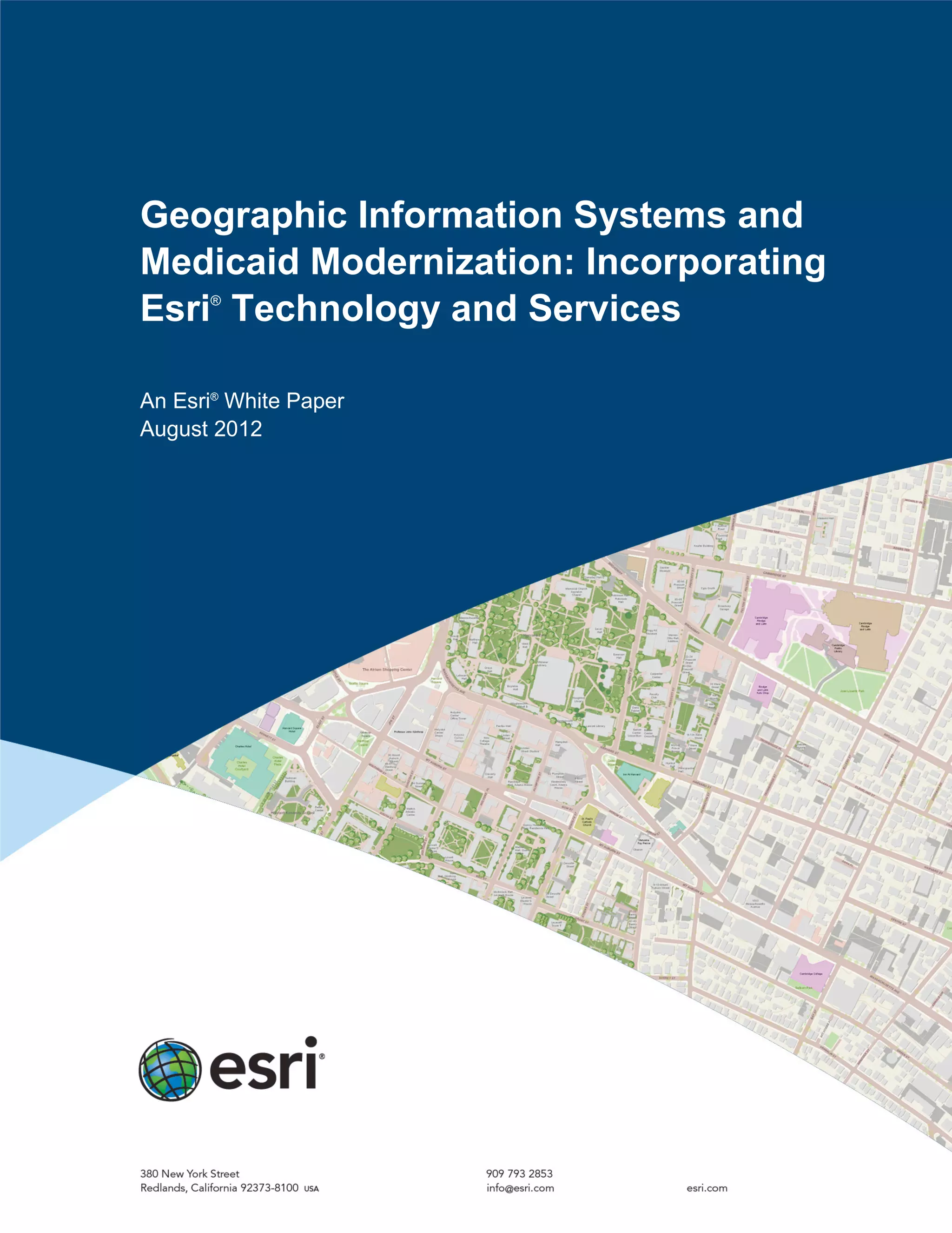GIS and Medicaid Modernization | PDF