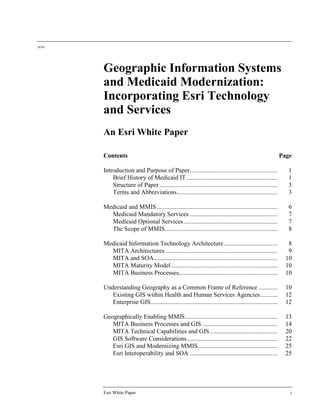 GIS and Medicaid Modernization | PDF