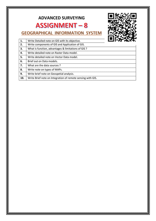 GIS - Assignment | PDF