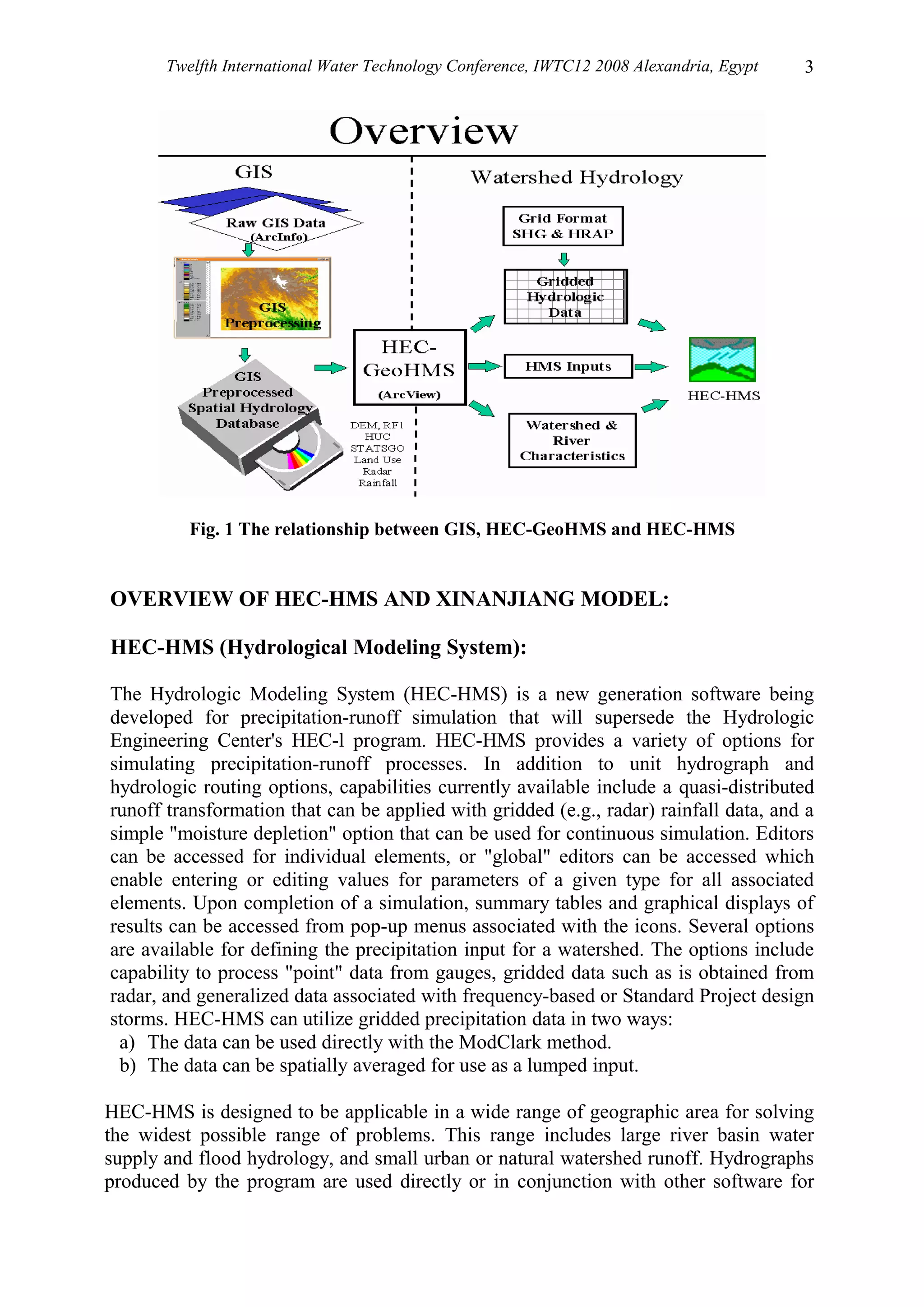 Gis based-hydrological-modeling.-a-comparative-study-of-hec-hms-and-the-xinanjiang-model | PDF