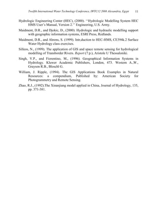 Gis based-hydrological-modeling.-a-comparative-study-of-hec-hms-and-the-xinanjiang-model | PDF