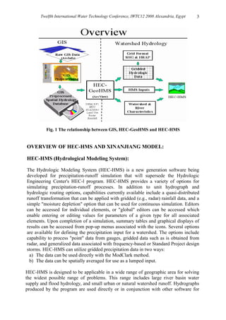 Gis based-hydrological-modeling.-a-comparative-study-of-hec-hms-and-the-xinanjiang-model | PDF