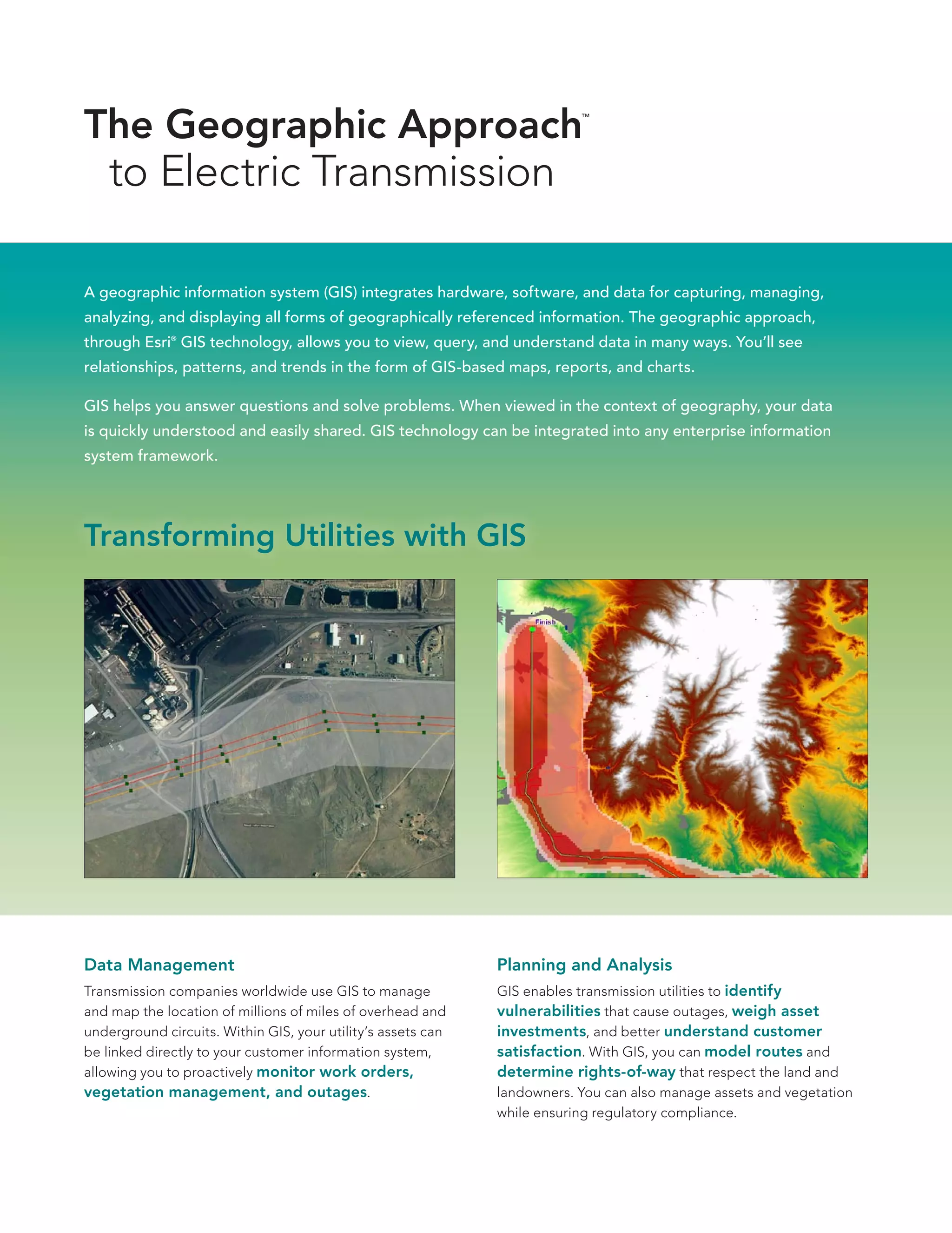 GIS for Electric Transmission | PDF