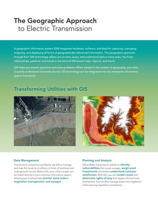 GIS for Electric Transmission | PDF