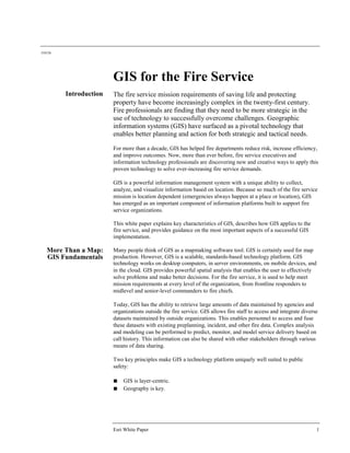 GIS for the Fire Service | PDF