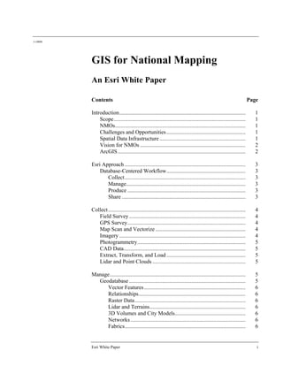 GIS for National Mapping | PDF