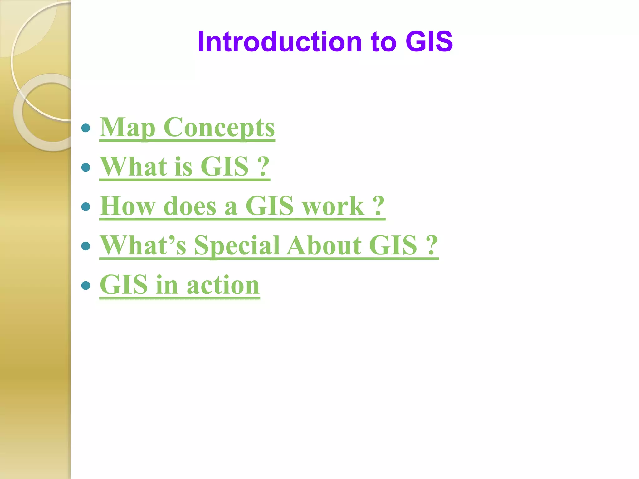 GIS - lecture-1.ppt | Maps & Navigation