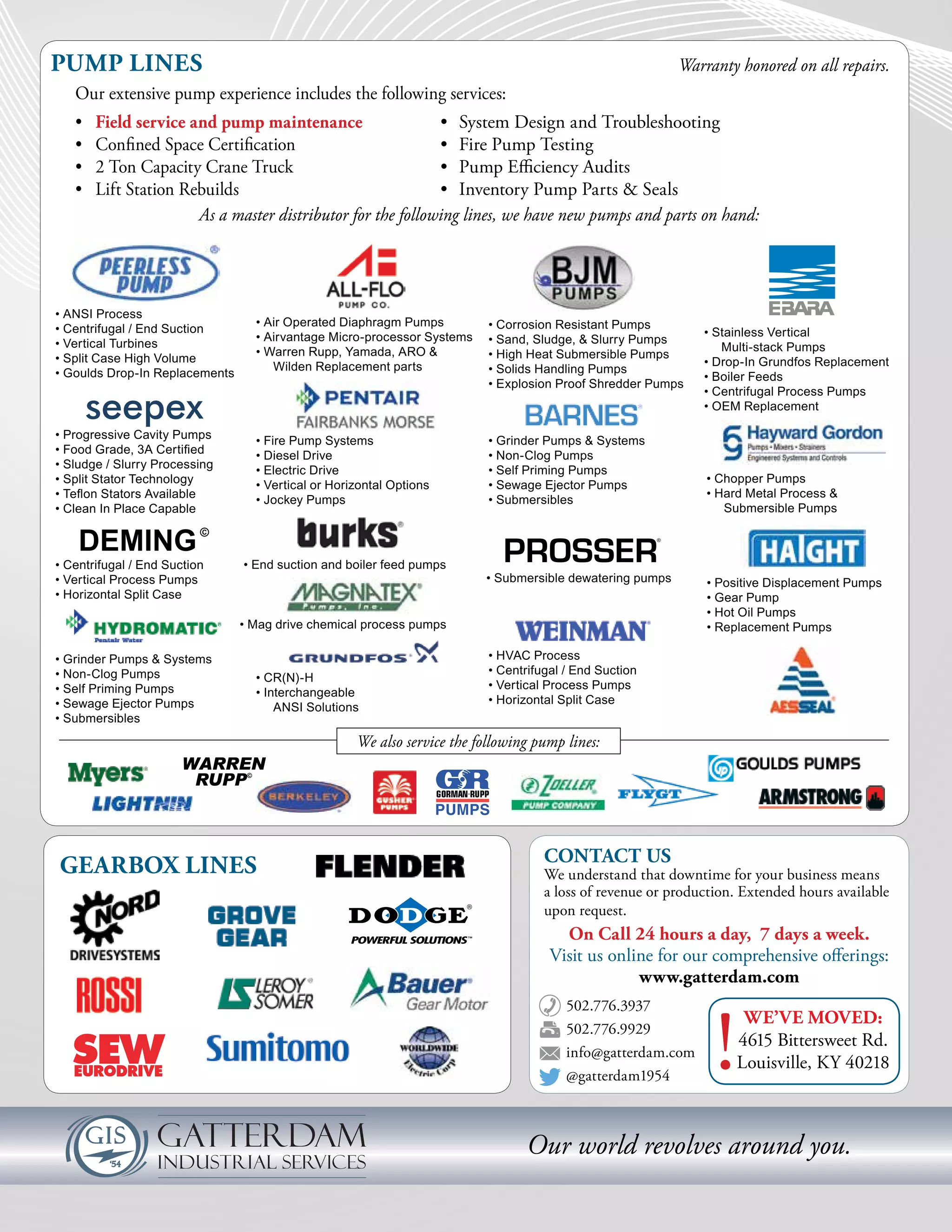 Gatterdam Industrial Services Line Card | PDF