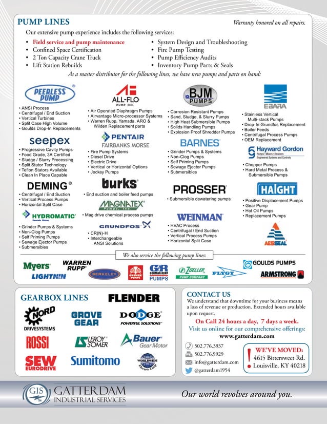Gatterdam Industrial Services Line Card | PDF