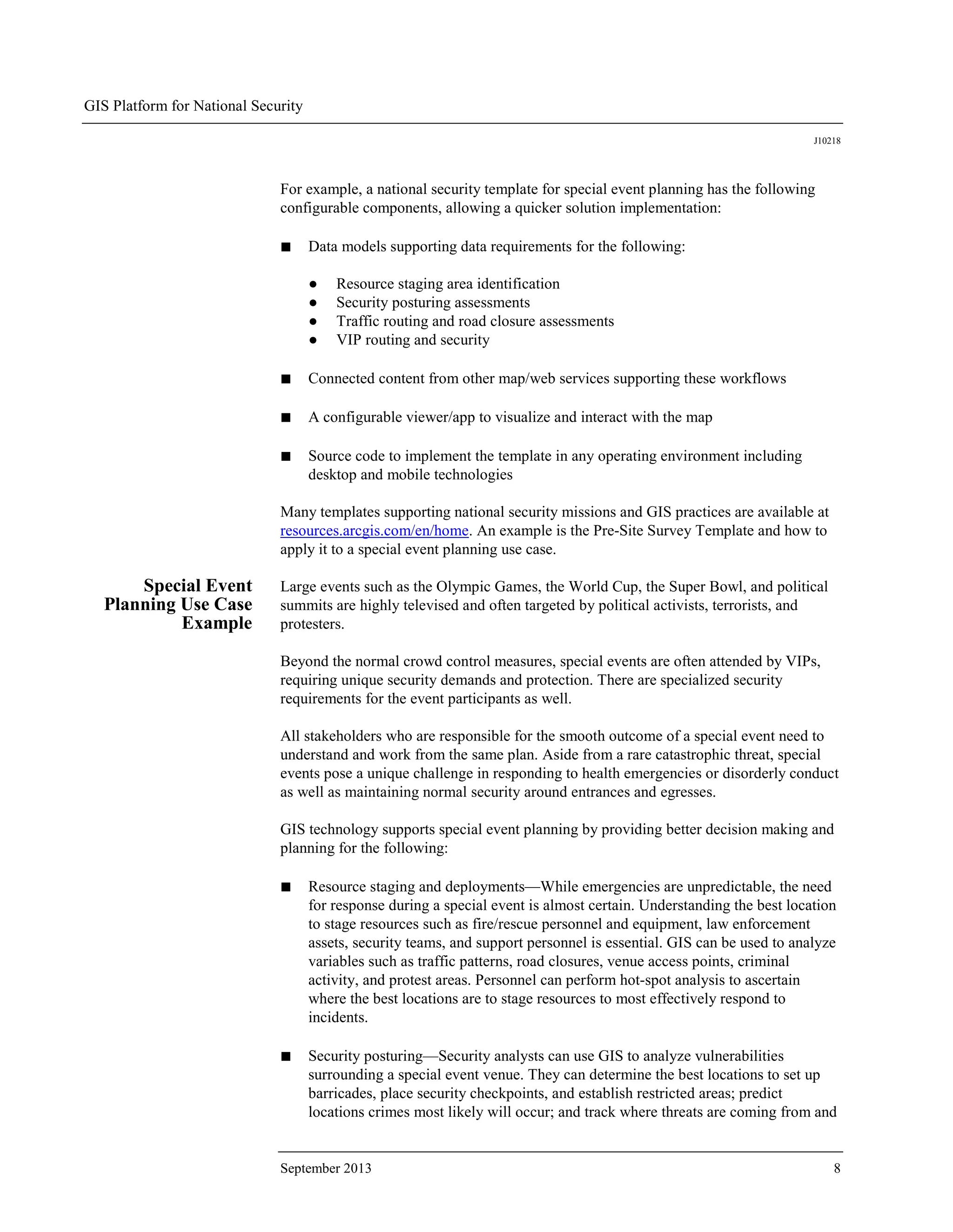 GIS Platform for National Security | PDF