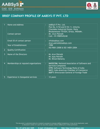 AABSyS IT offers GIS services | PDF | Information Services Industry | Industries