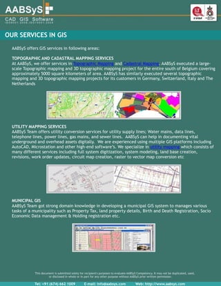 AABSyS IT offers GIS services | PDF | Information Services Industry | Industries