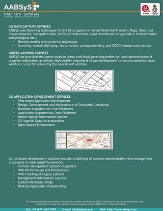 AABSyS IT offers GIS services | PDF