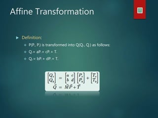 Spatial Transformation | PPTX