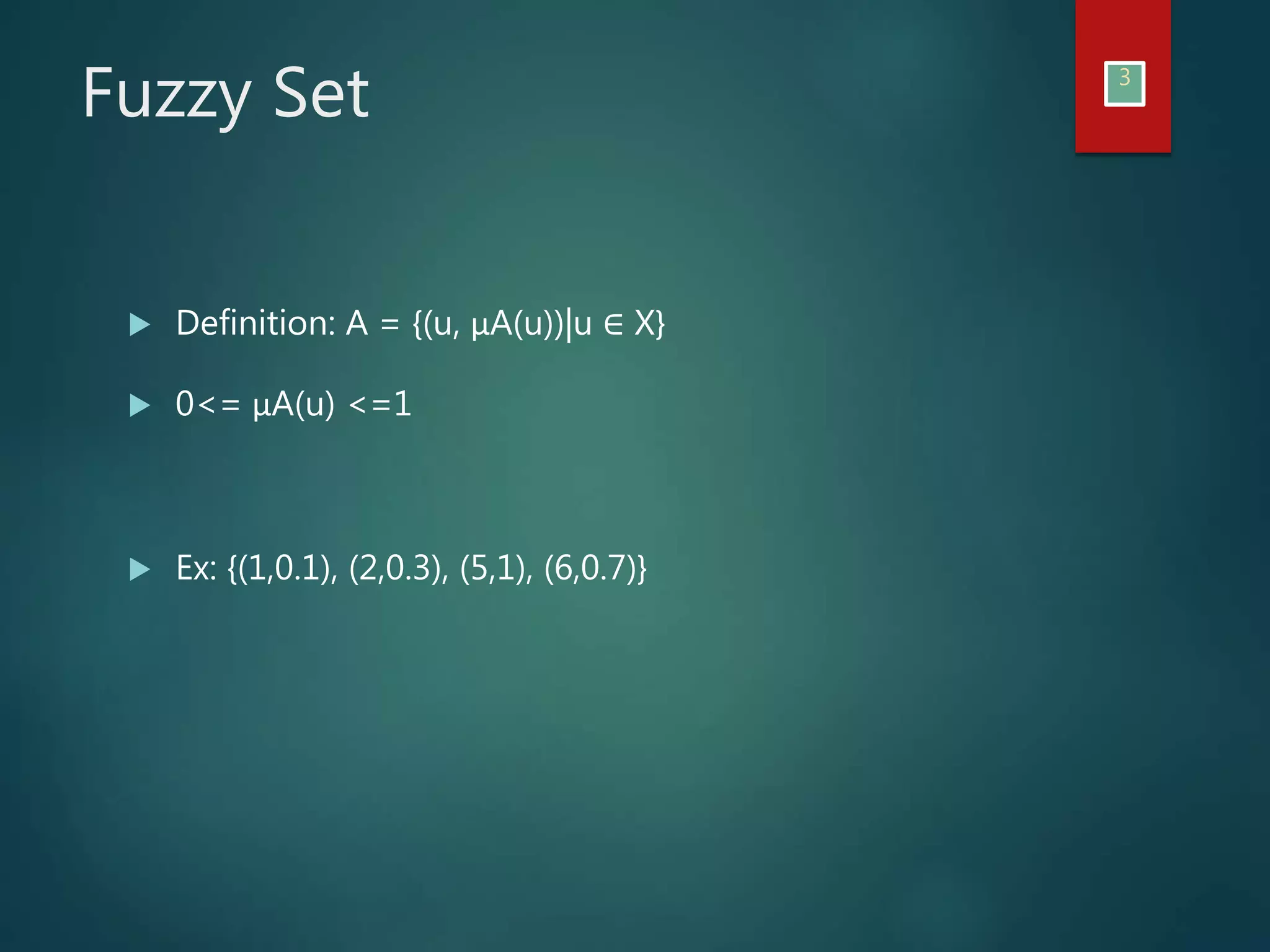 Fuzzy Set | PPTX