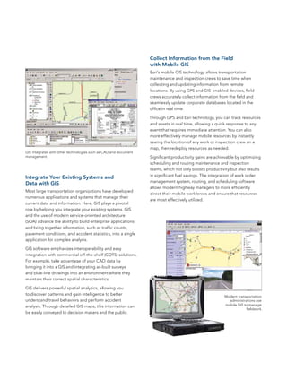 GIS Solutions for Highway and Roadway Management | PDF