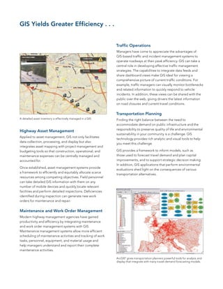 GIS Solutions for Highway and Roadway Management | PDF