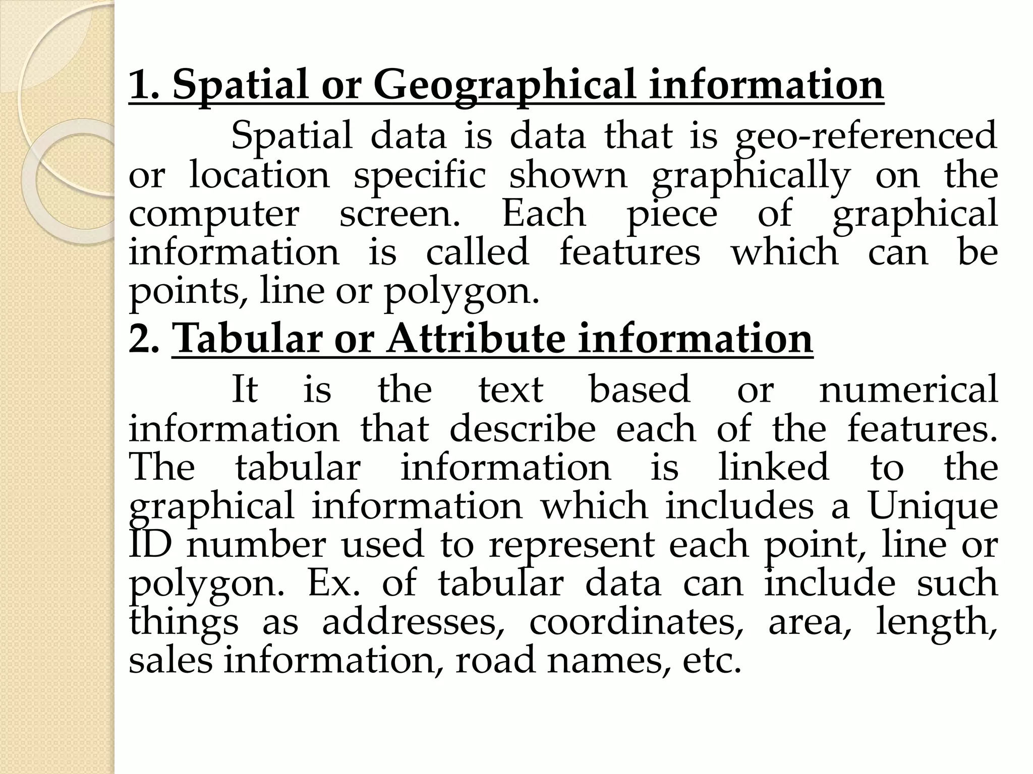 Geographic Information System unit 1 | PPTX | Geography | Science