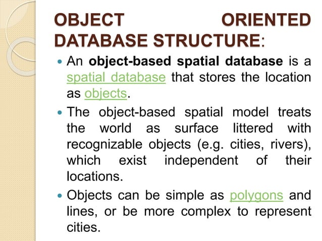 Spatial Data Models Pptx Databases Computer Software And Applications 6968