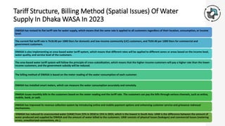 UNACCOUNTED FOR WATER IN URBAN WATER SUPPLY SYSTEM FOR DHAKA CITY | PPTX