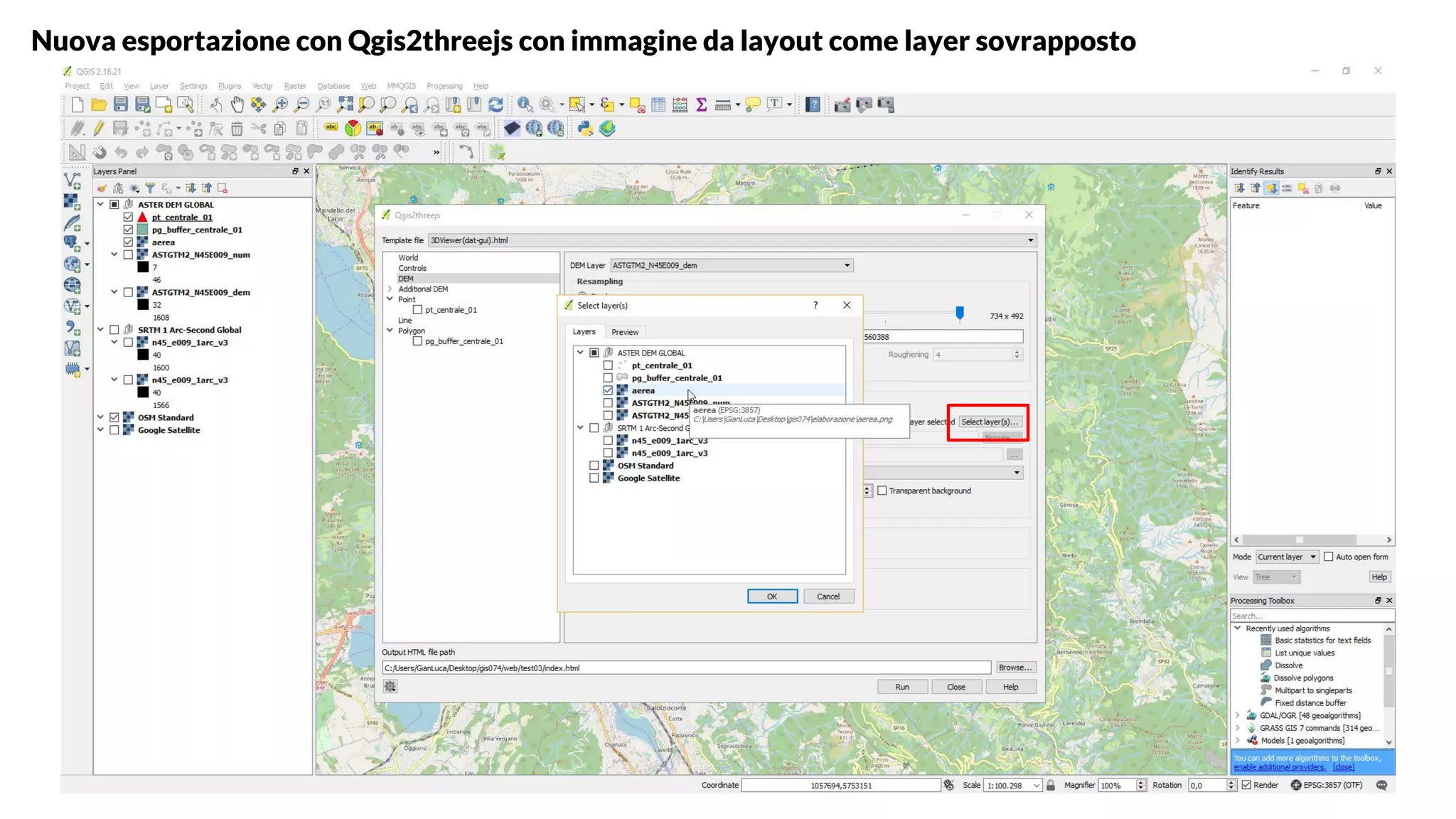 Qgis2ThreeJS - Tutorial pratico completo | PDF