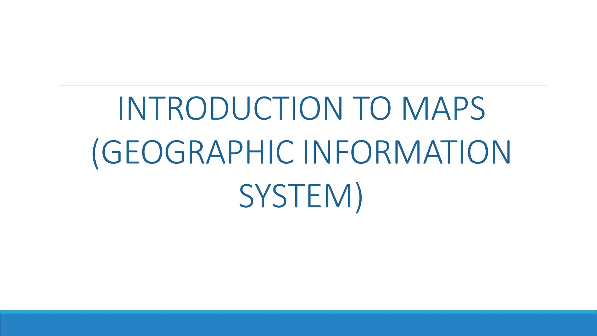 Geographic Information Systems Gis Pptx