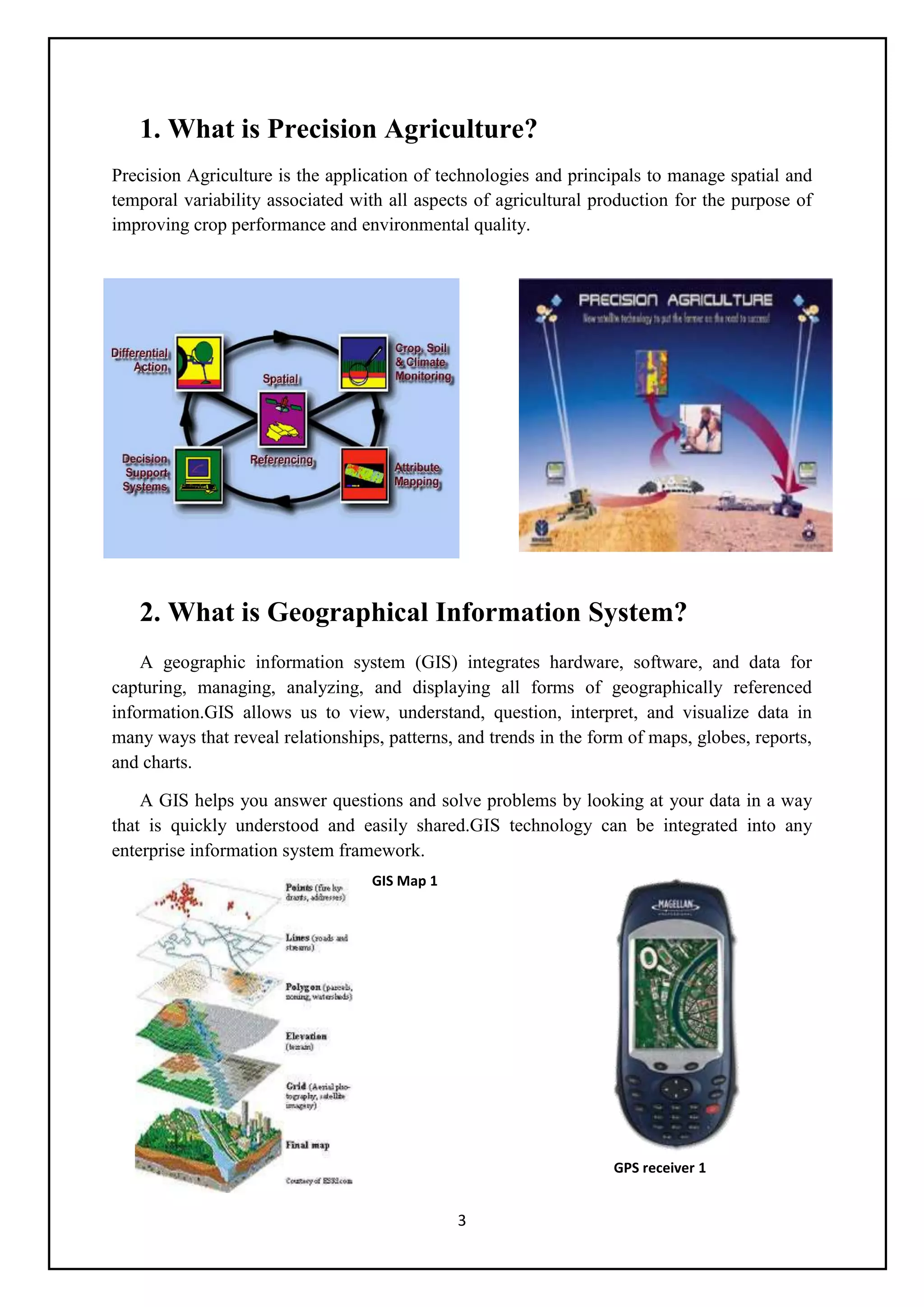 Geographical Information systems in Precision Agriculture | DOCX