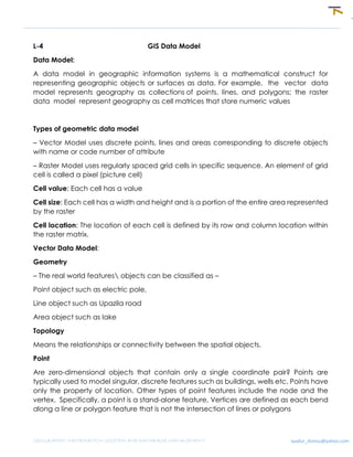 Fundamentals of GIS and Database Management for Disaster Management | PDF