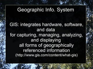 Gis and gps | ODP