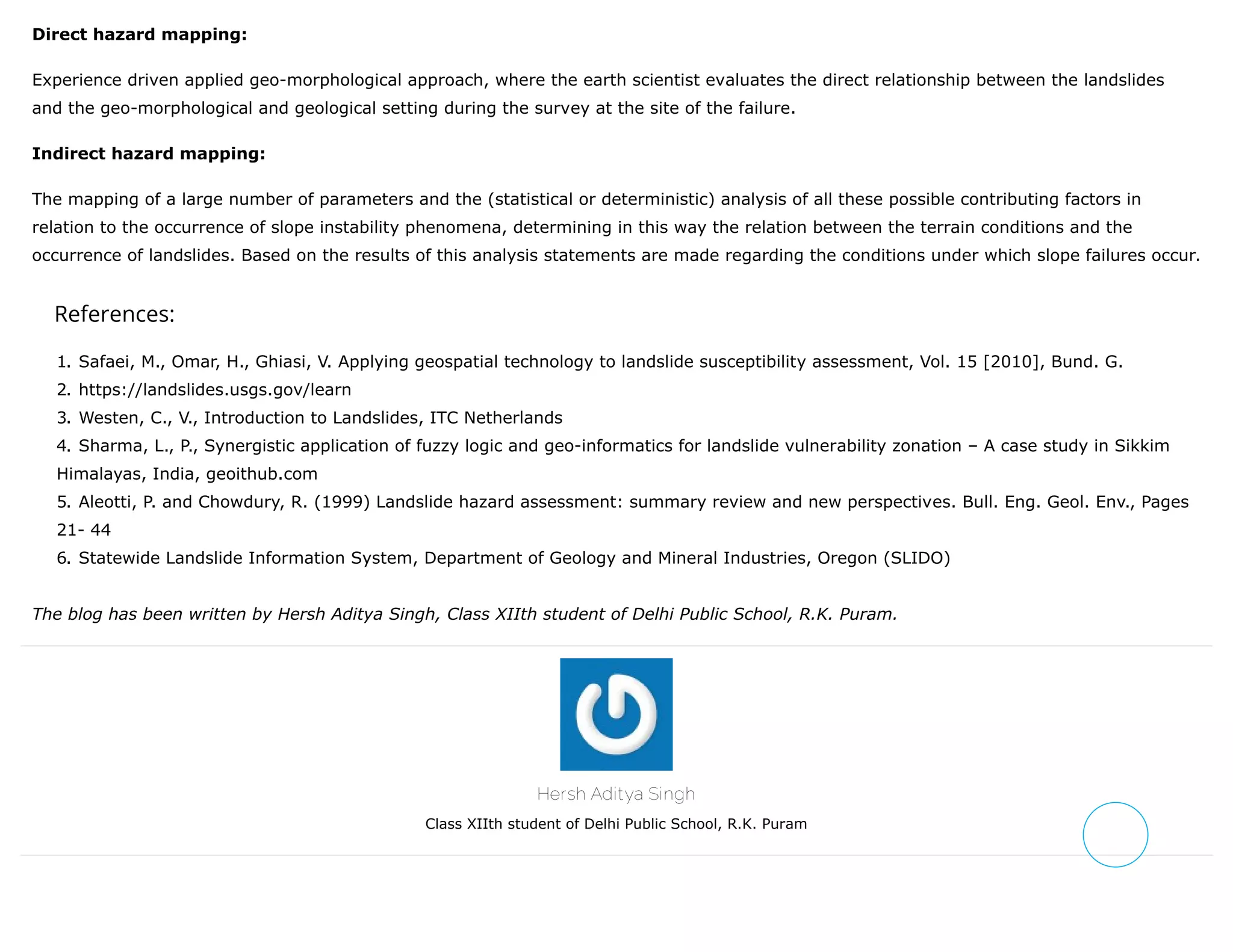 Gis and remote sensing tools to analyze landslides | PDF